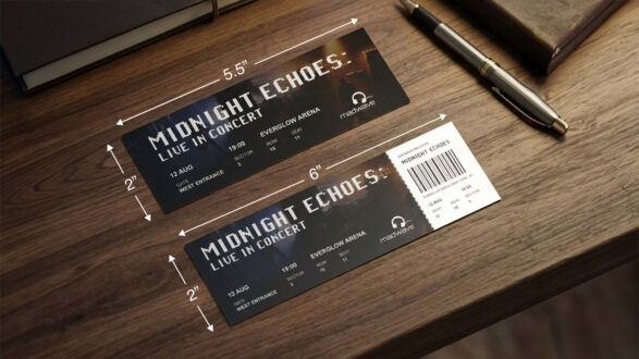 Standard Event Ticket Sizes Guide | PrintPlace